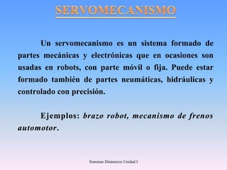 Servomecanismo, Sistemas de Regulación Automática y Sistemas de Control ...