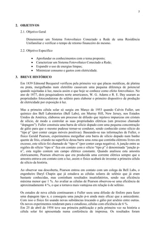 DIMENSIONAMENTO SIMPLIFICADO DE UM SISTEMA SOLAR FOTOVOLTAICO CONECTADO ...