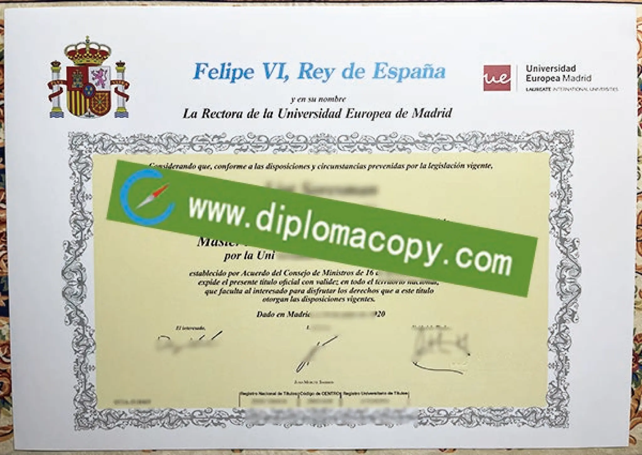 Universidad Europea de Madrid diploma, buy fake degree | PPT