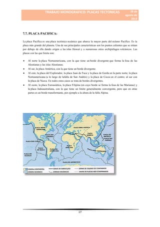 placas tectonicas | DOCX