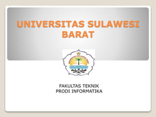 Universitas sulawesi | PPTX