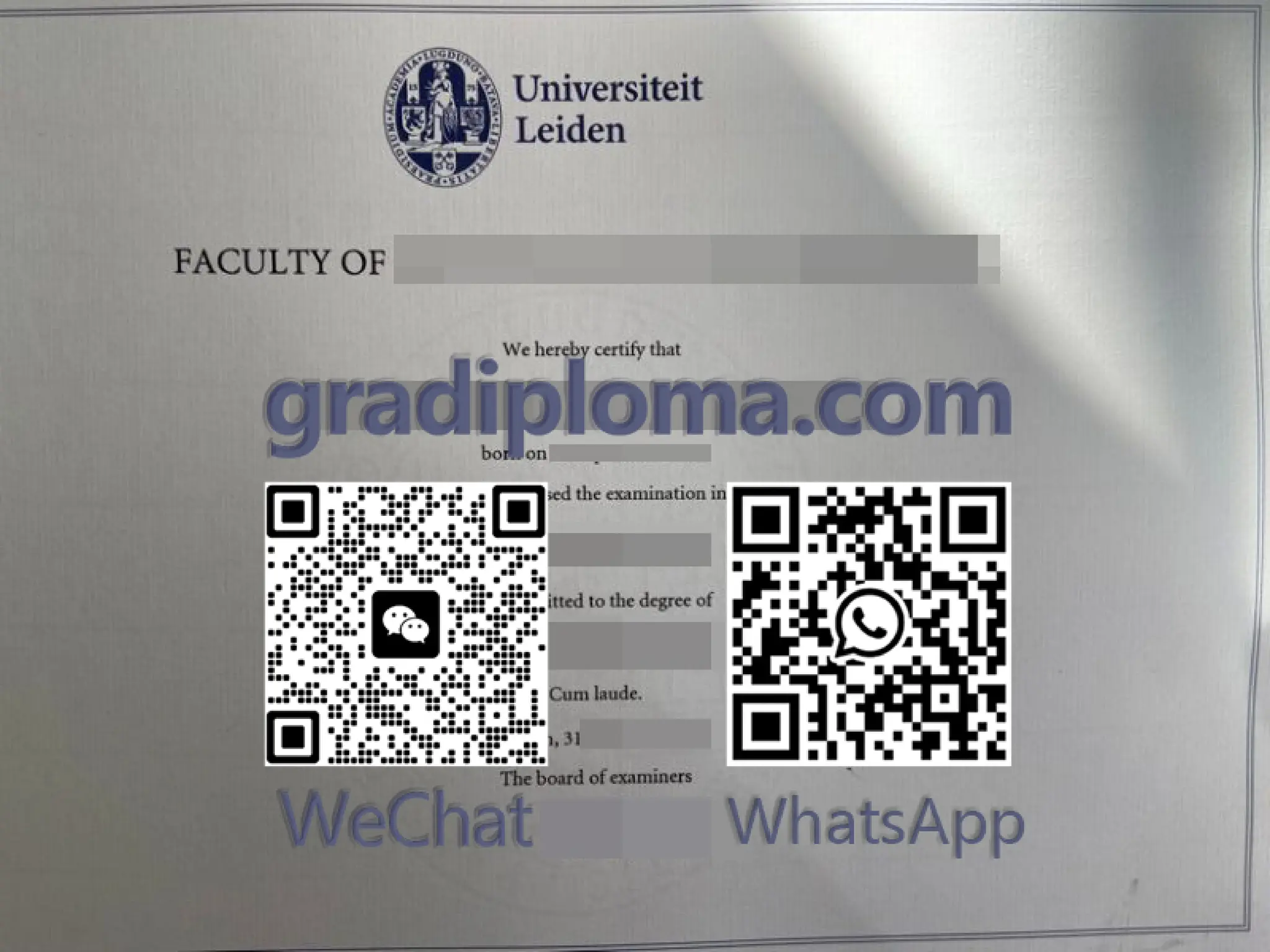 Universiteit Leiden diploma, buy Leiden University degree | PPT