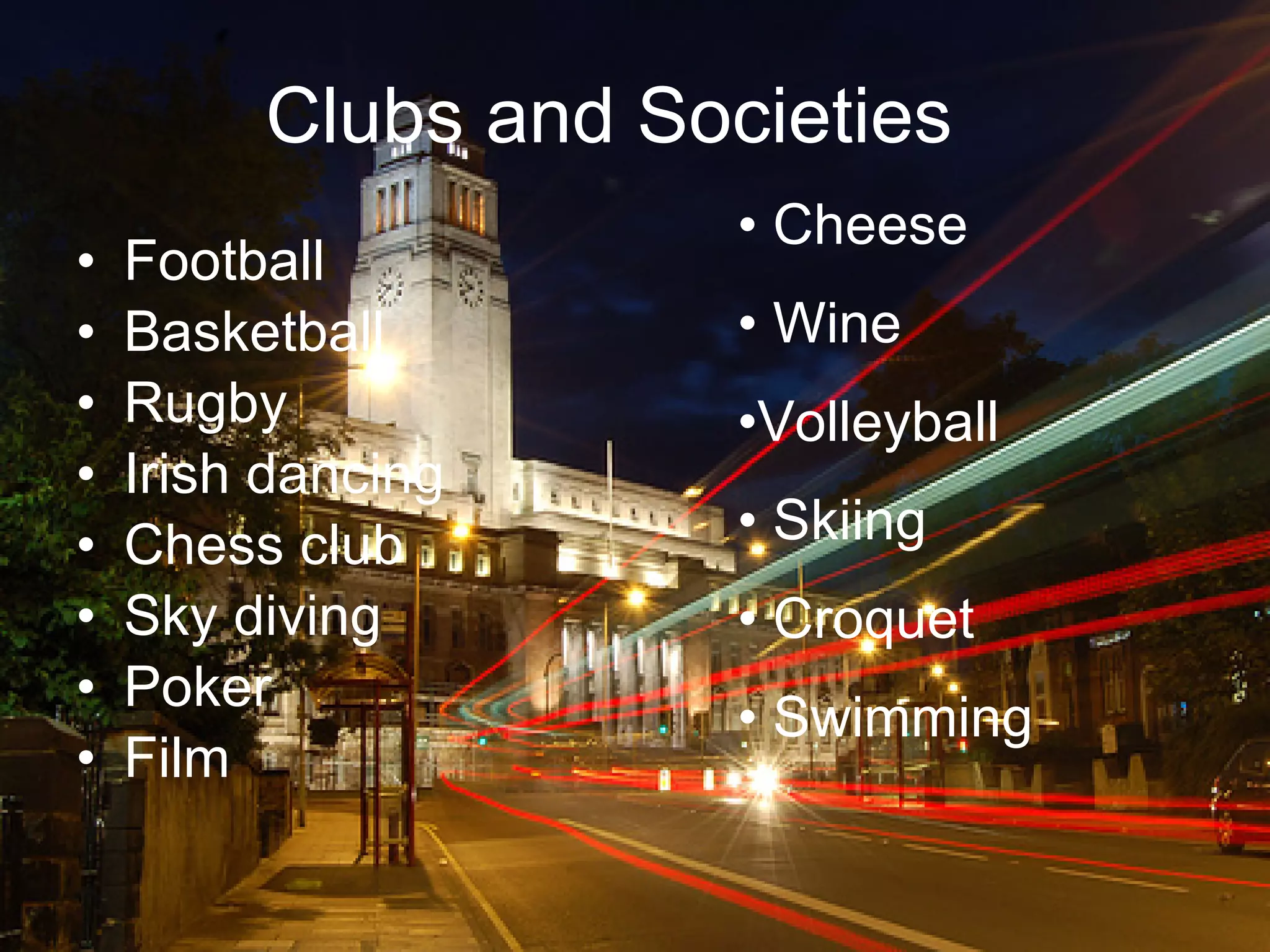 University Slideshow | PPT