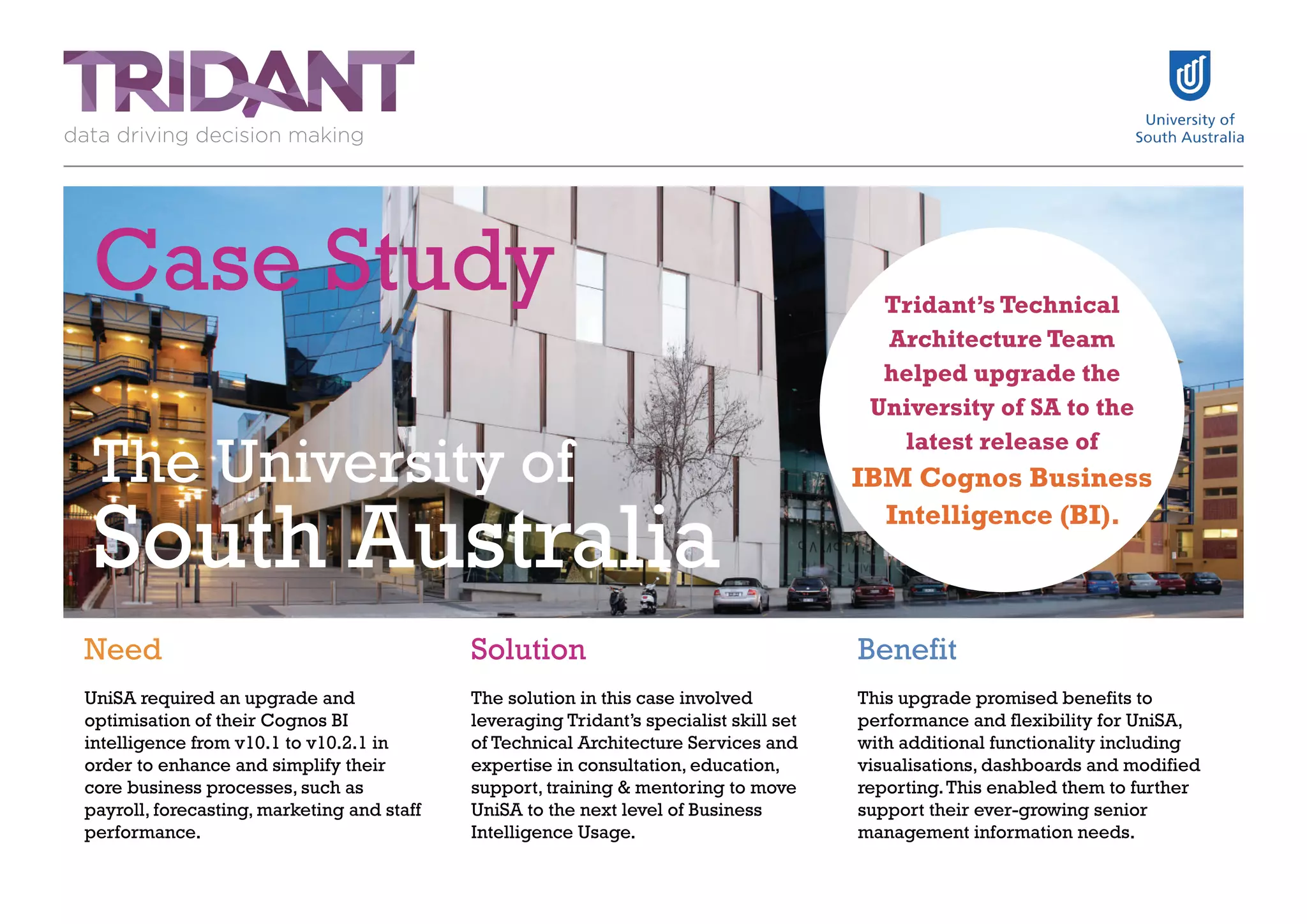 Case Study: Upgrading the University of South Australia's IBM Cognos BI | PDF | Computing ...
