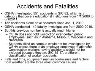 University and college safety8 29 11 | PPT