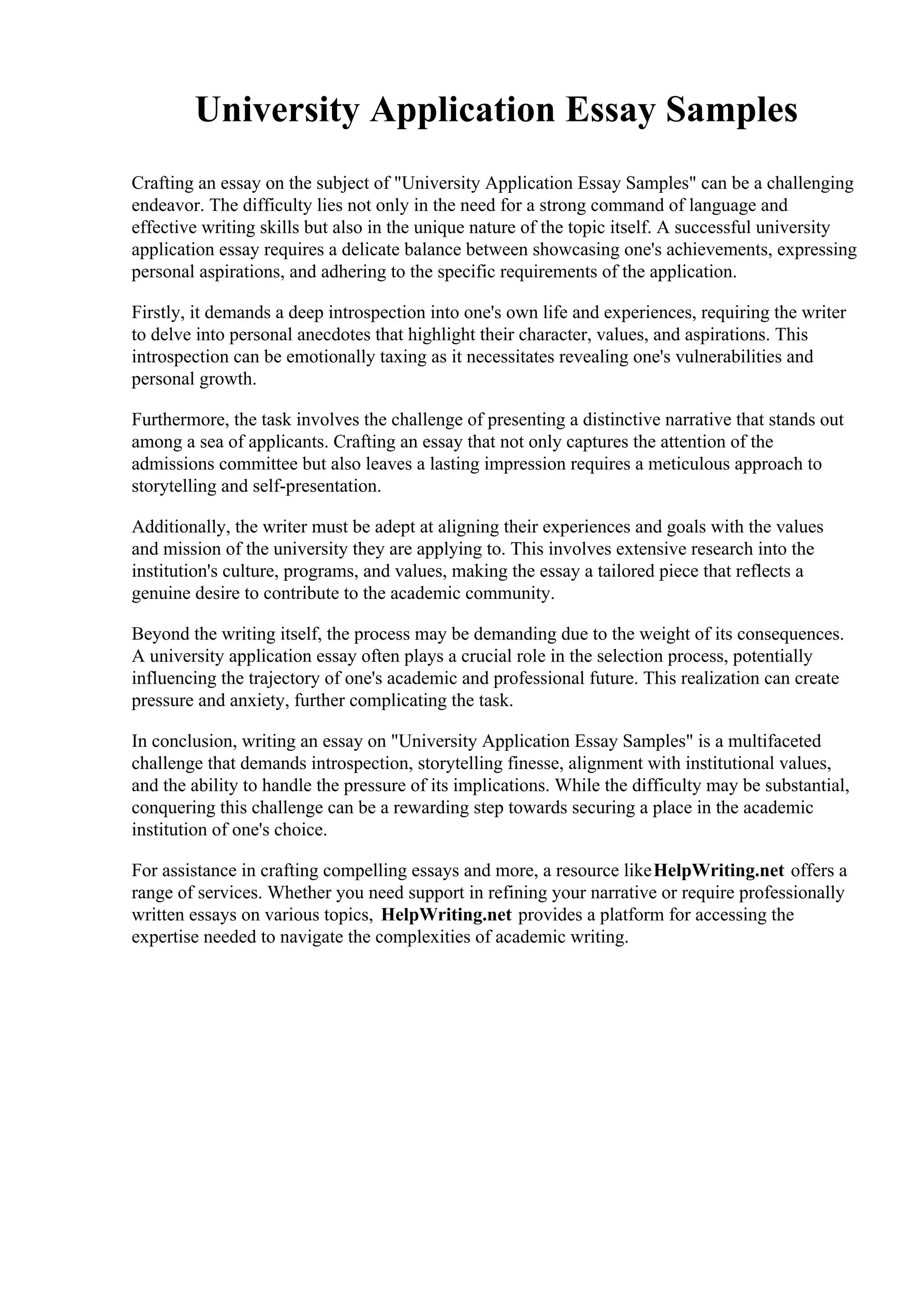 University Application Essay Samples.pdf