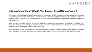 HOW LONG CAN YOU HAVE BONE CANCER WITHOUT KNOWING (BRIEF GUIDE)? | PPTX