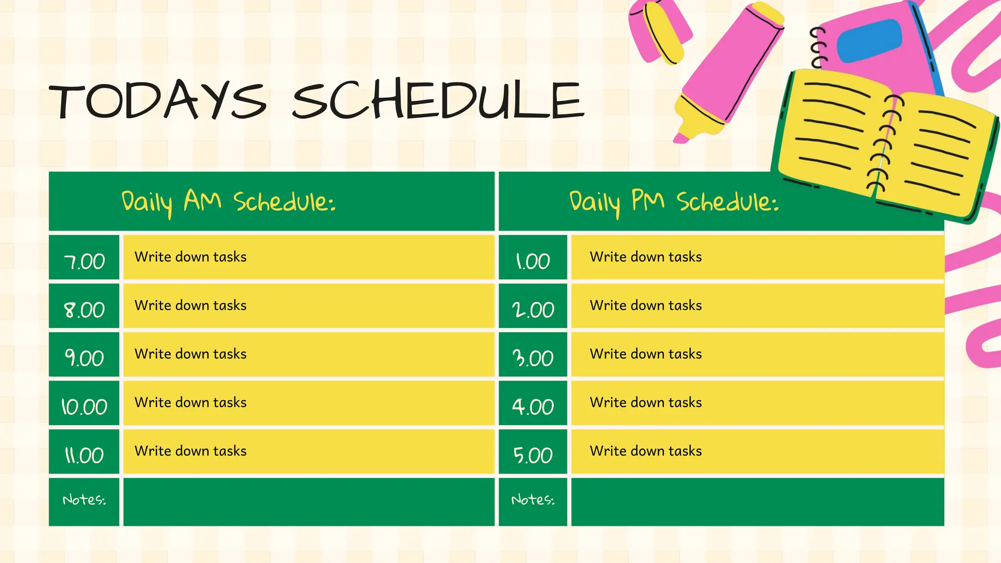 Universities - Classes Schedules planners | PPT