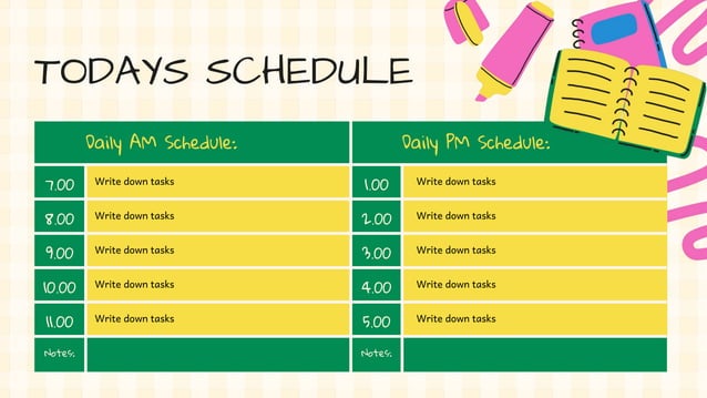 Universities - Classes Schedules planners | PPT