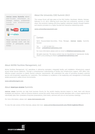 Efficient Infrastructure Maintenance at Universities - Rick Craig ...