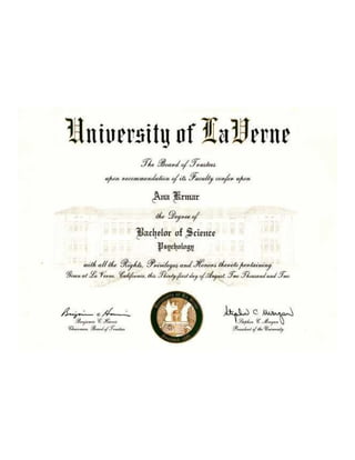 University diploma | PDF