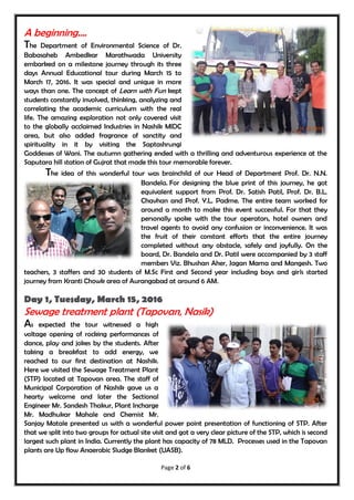 University educational tour report – 2016 | PDF