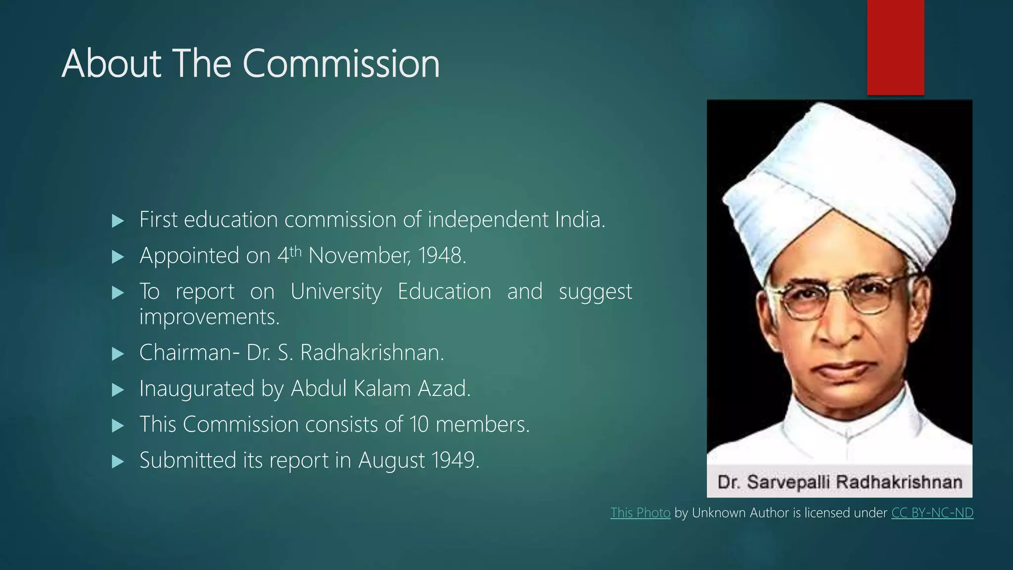 The Recommendations of University Education Commission 1948-49 | By ...