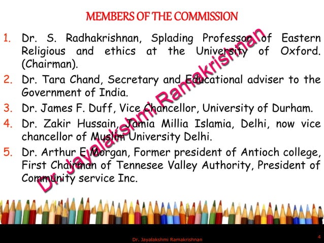 University Education Commission (Radhakrishnan Commission)-1948 1949 ...