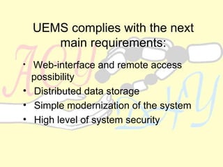 University electronic management system | PPT
