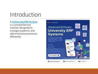 University ERP System | Advanced University ERP Software for Seamless ...