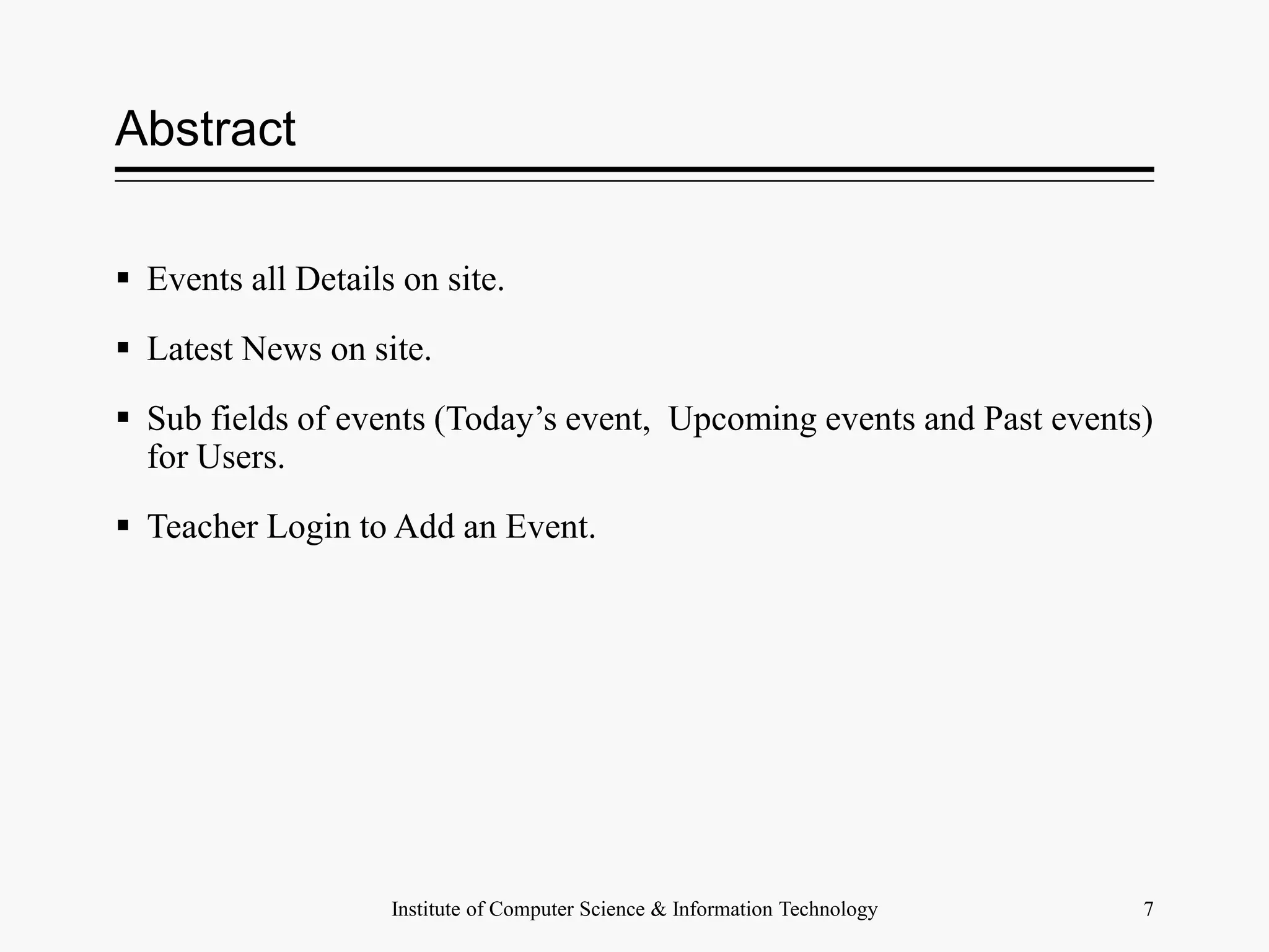 University Event Management System | PPTX