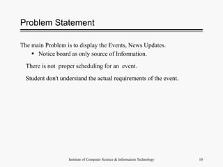 University Event Management System | PPTX