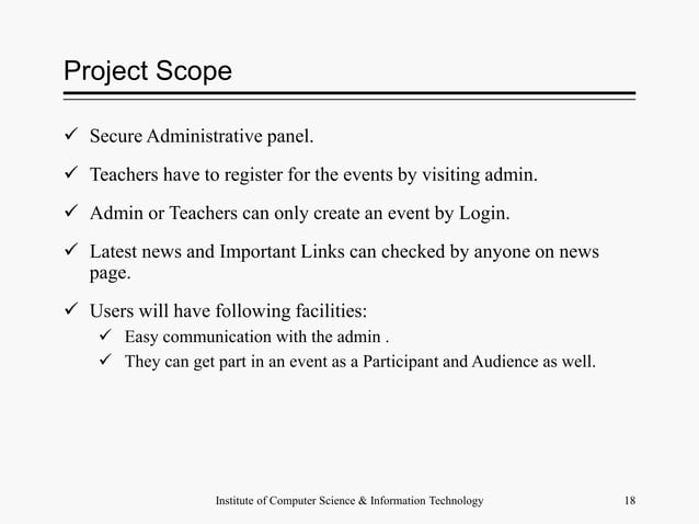 University Event Management System | PPTX | Computer Software and ...