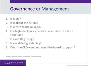 University governing board roles and responsibilities | PDF