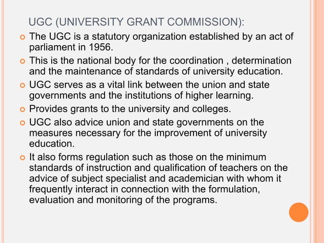 University grant commission (2) | PPTX