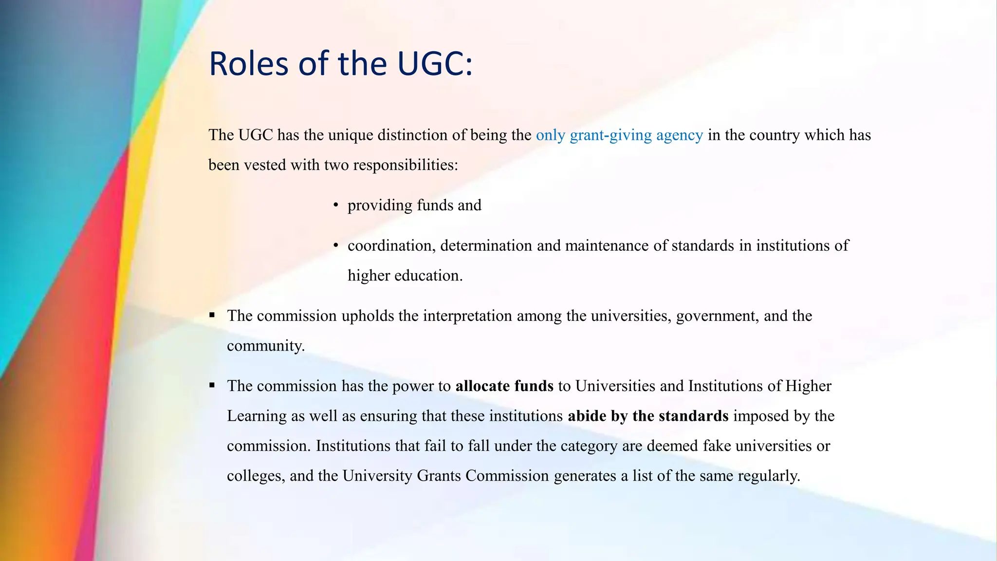 University Grants Commission(UGC) - PPT | PPTX