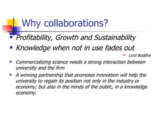 University Industry Partnership For Innovations | PPT
