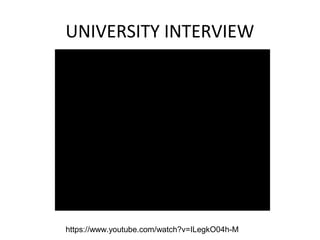 University interview | PPT