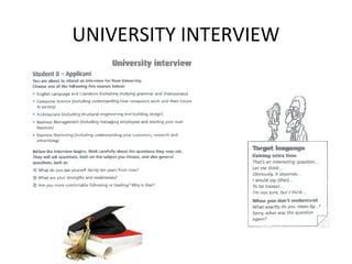 University interview | PPT
