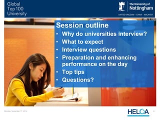 University interviews | PPT
