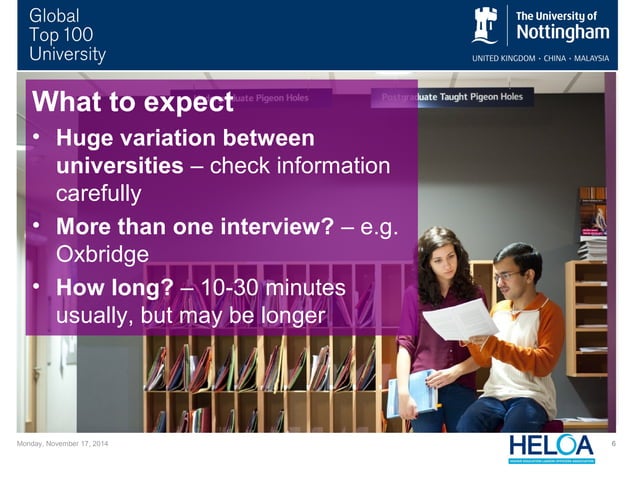 University interviews | PPT