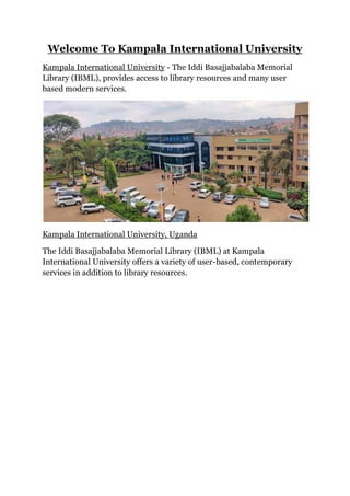 Kampala International University, Uganda | PDF