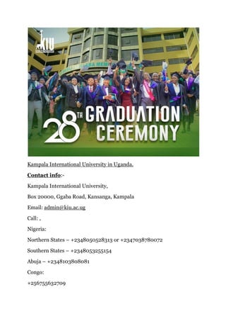 Kampala International University, Uganda | PDF