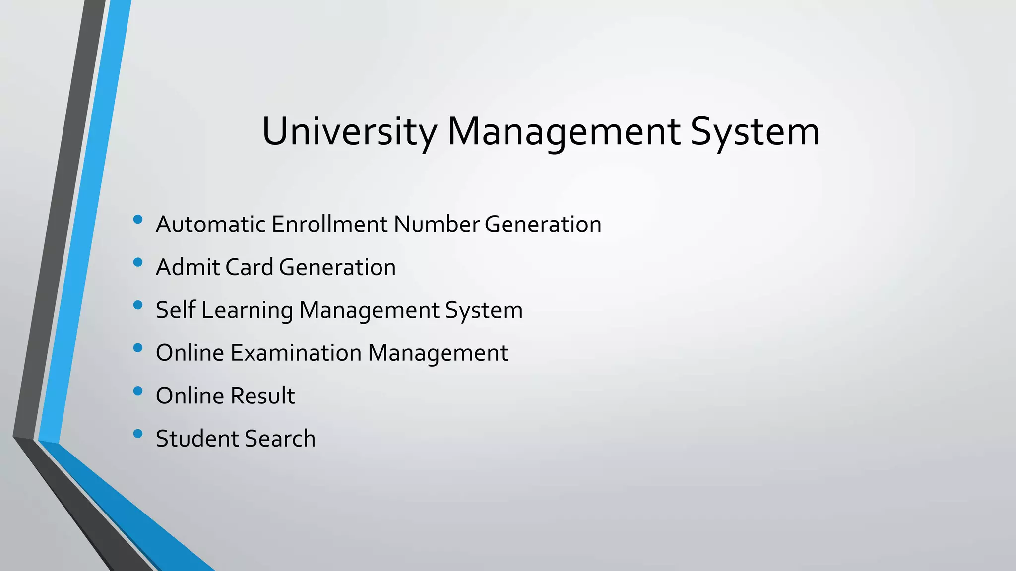 University management system UMS | PPTX
