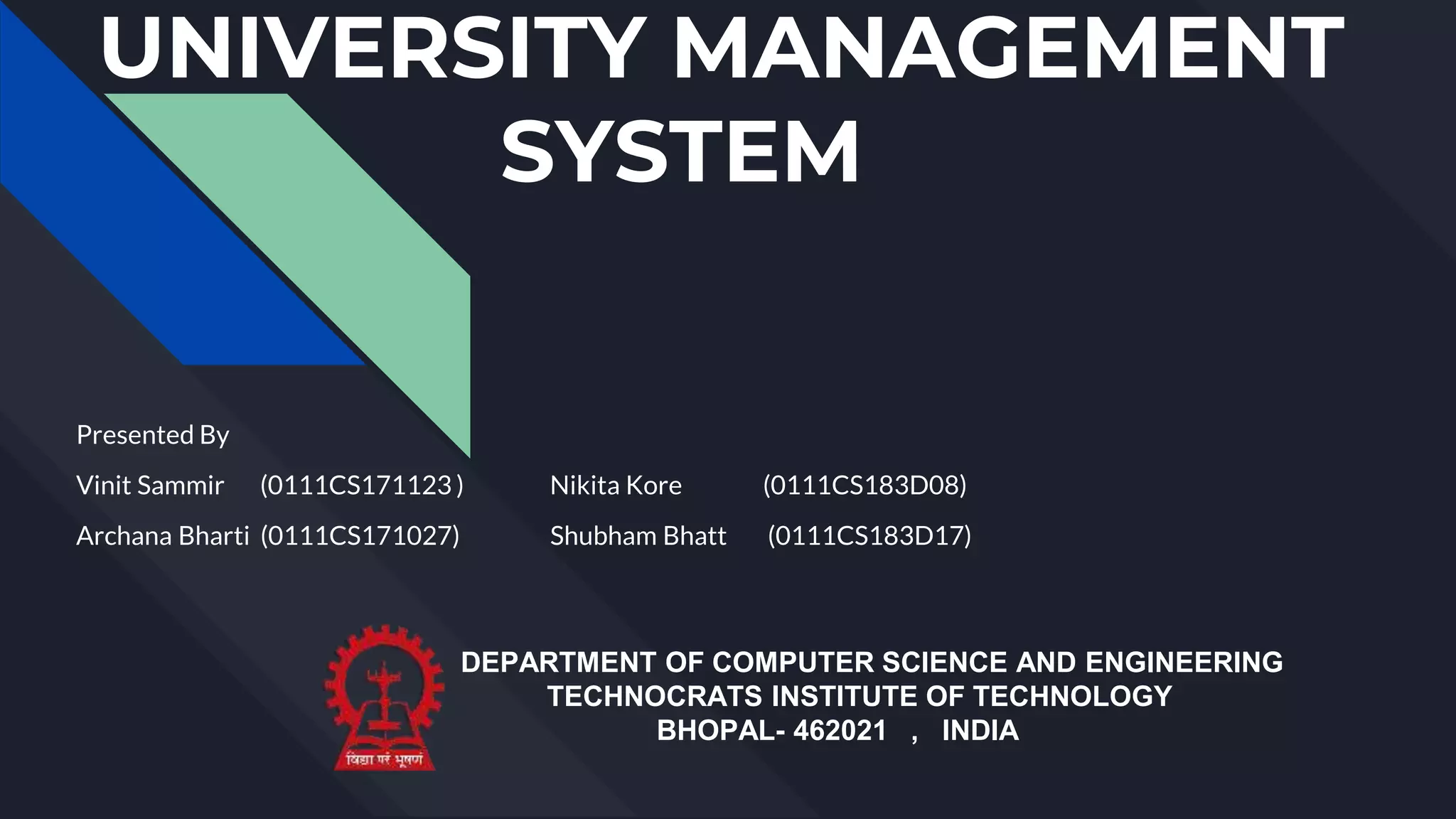 University management system | PPTX