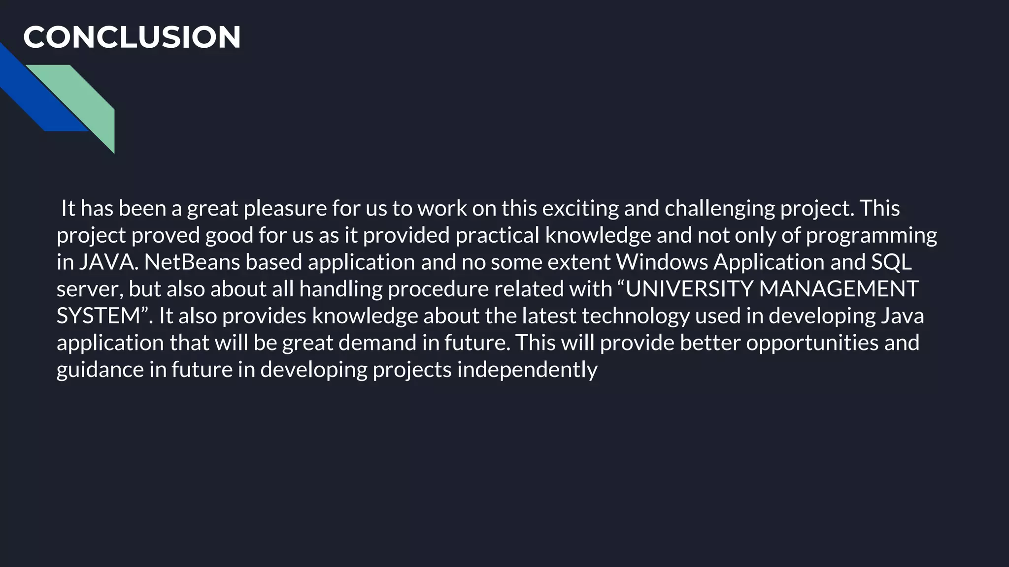 University management system | PPTX