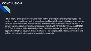 University management system | PPTX