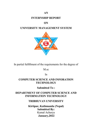 University management System project report..pdf