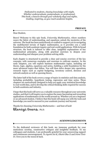 University Mathematics I.pdf University Mathematics I: Olaniyi Evans | PDF