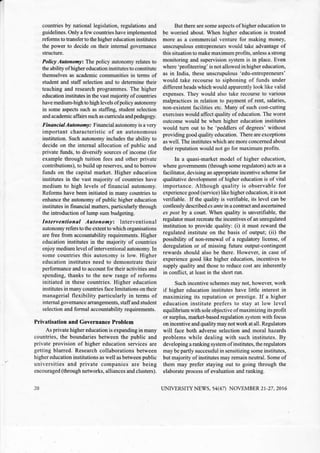 Governance of Higher Education:The Global Scenario, University News ...