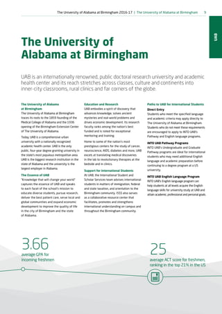 University of alabama at birmingham brochure | PDF