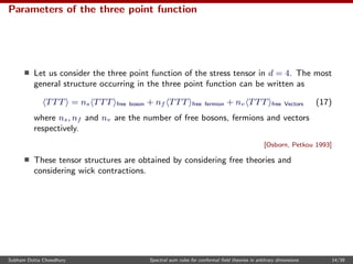 Spectral sum rules for conformal field theories | PPT