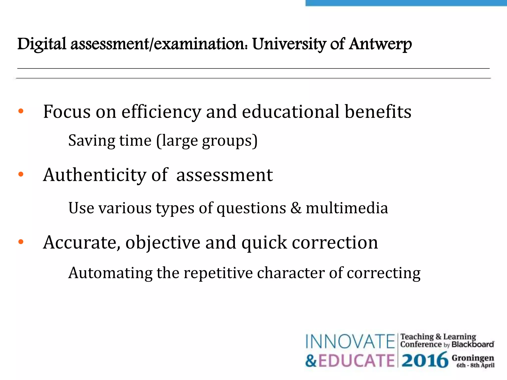 TLC2016 - Turning Blackboard Learn into a Digital Examination Platform ...