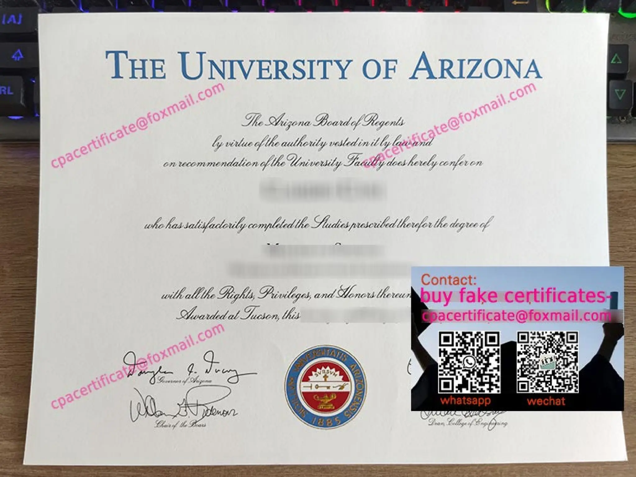 University of Arizona diploma | PPT