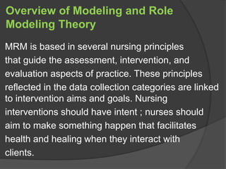 Theory of modeling and role modeling | PPTX