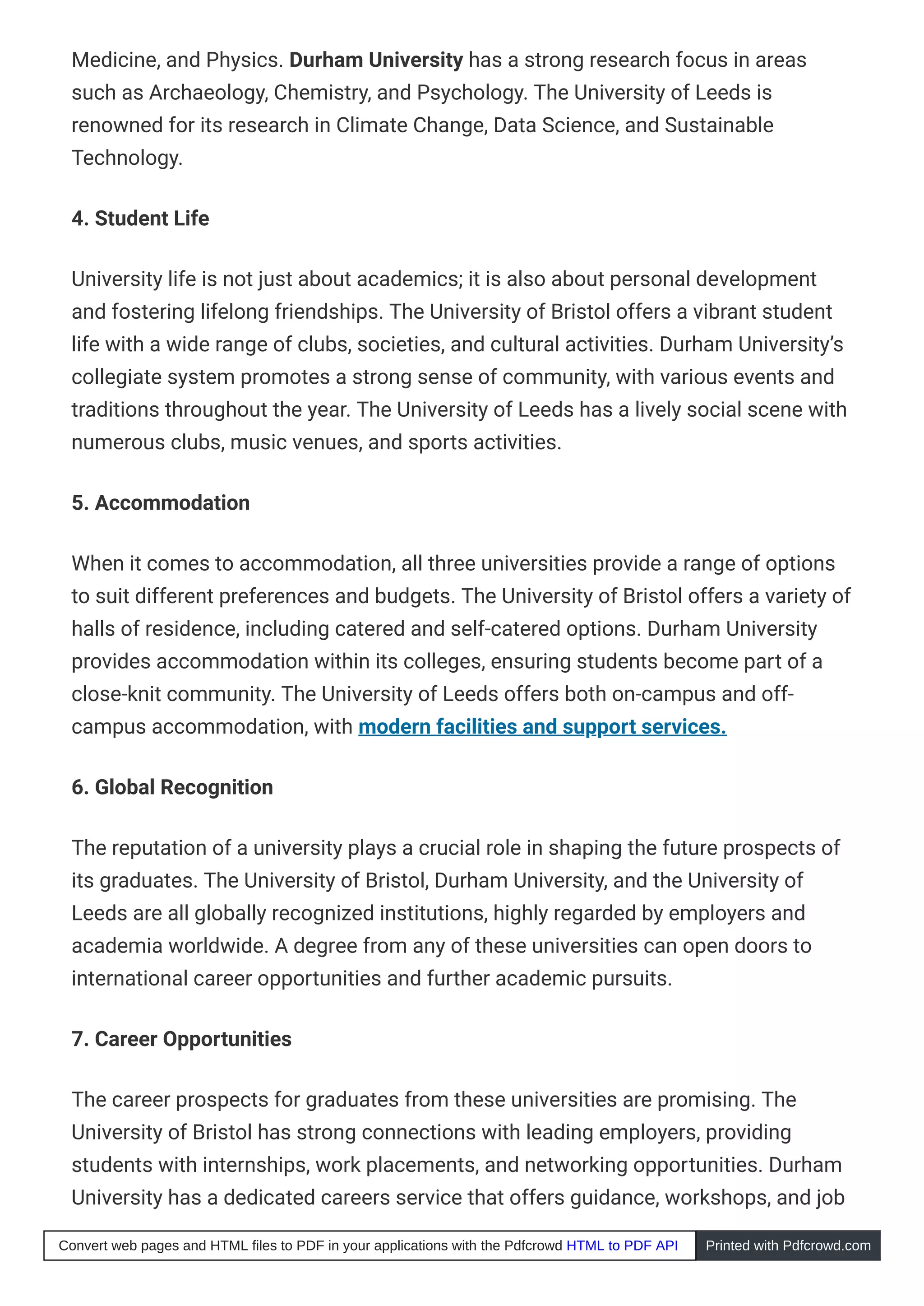 University of Bristol, Durham University, and University of Leeds A ...