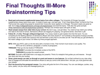 University of CA Essay Advice For First Gen Studentsd | PPT