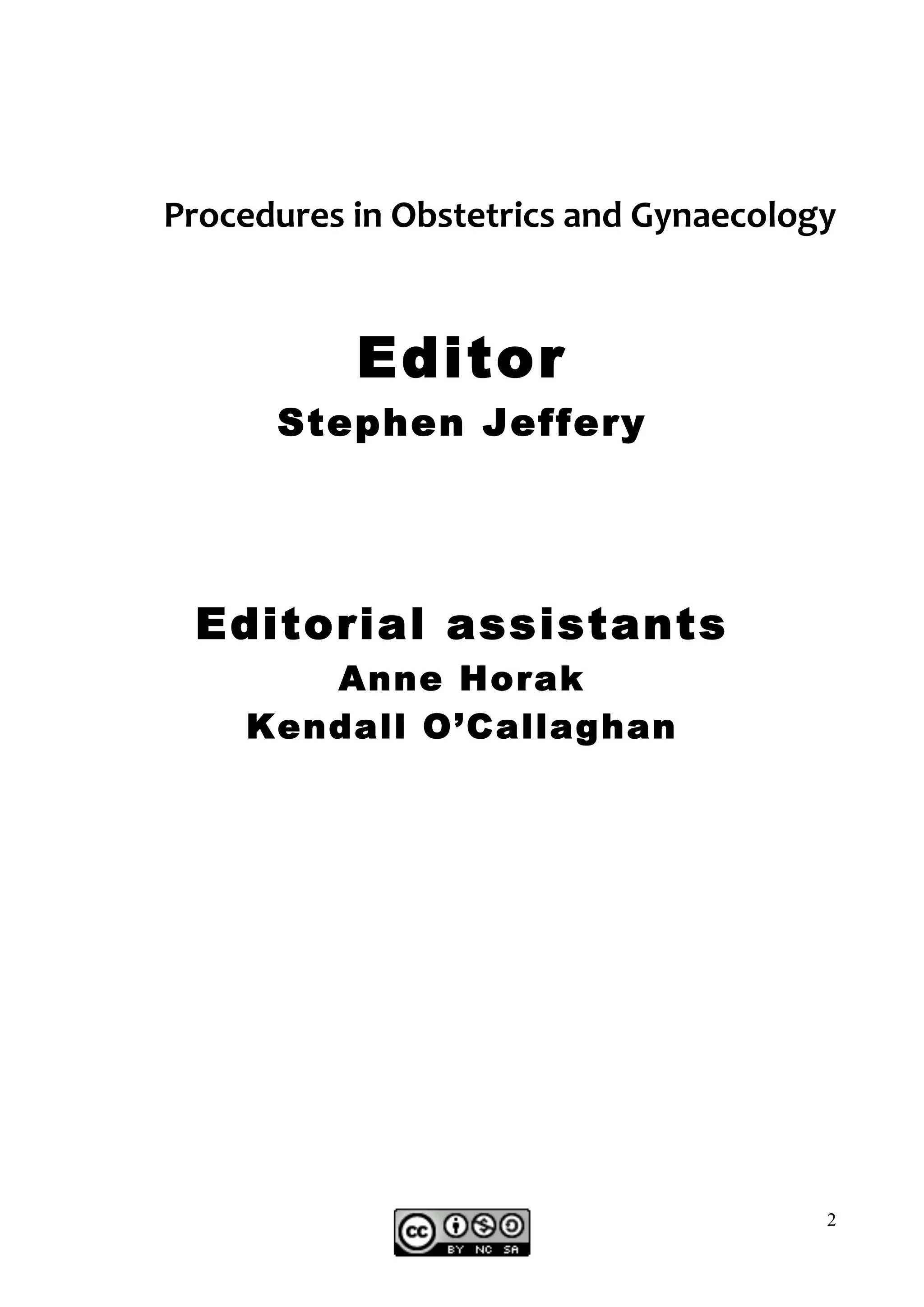 Procedures in Obstetrics and Gynaecology - 2010 - PDF | PDF