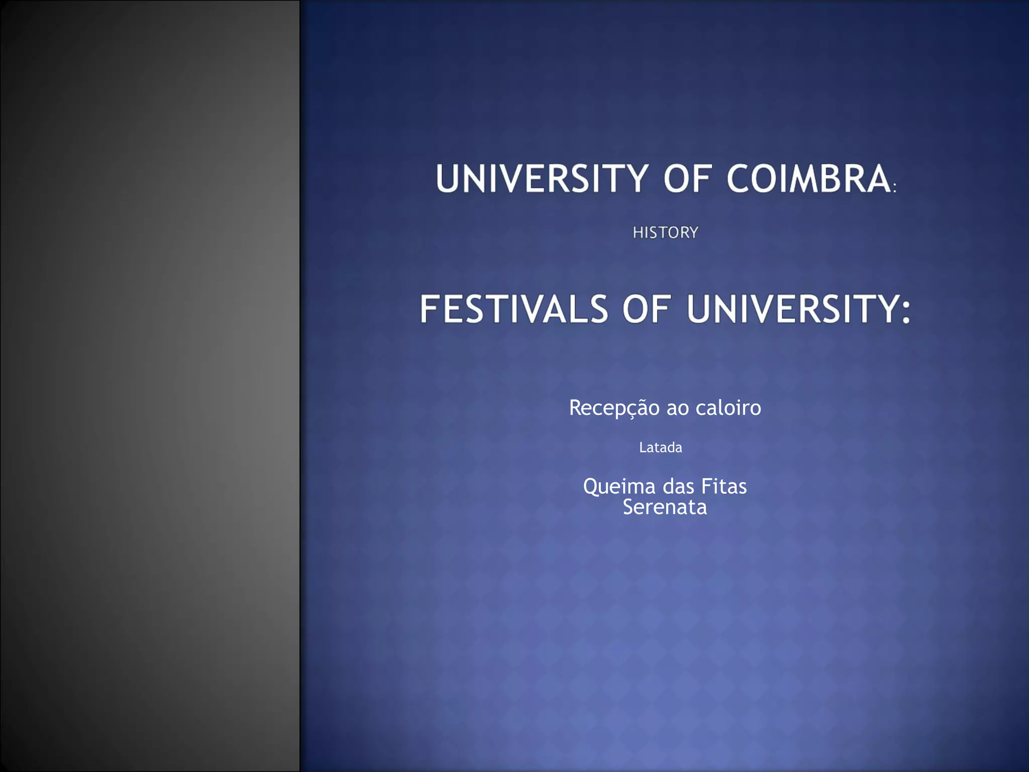 University of coimbra | PPT