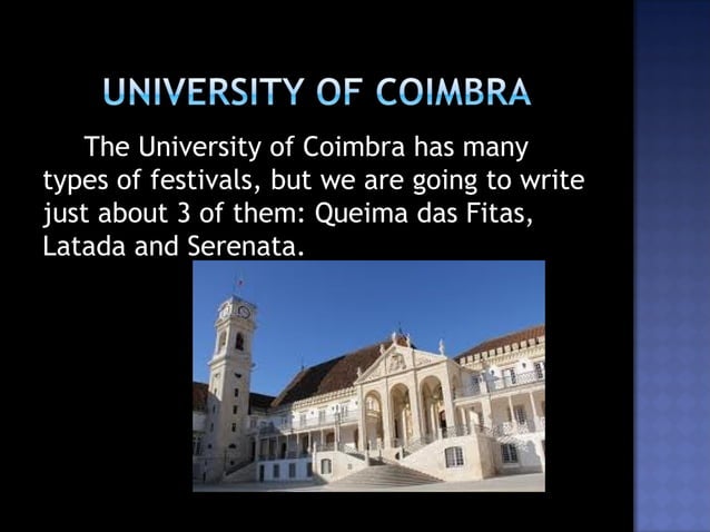 University of coimbra | PPT